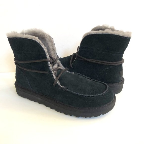 UGG | Shoes | Ugg Women Diara Black Shearling Chuka Ankle Shoes | Poshmark